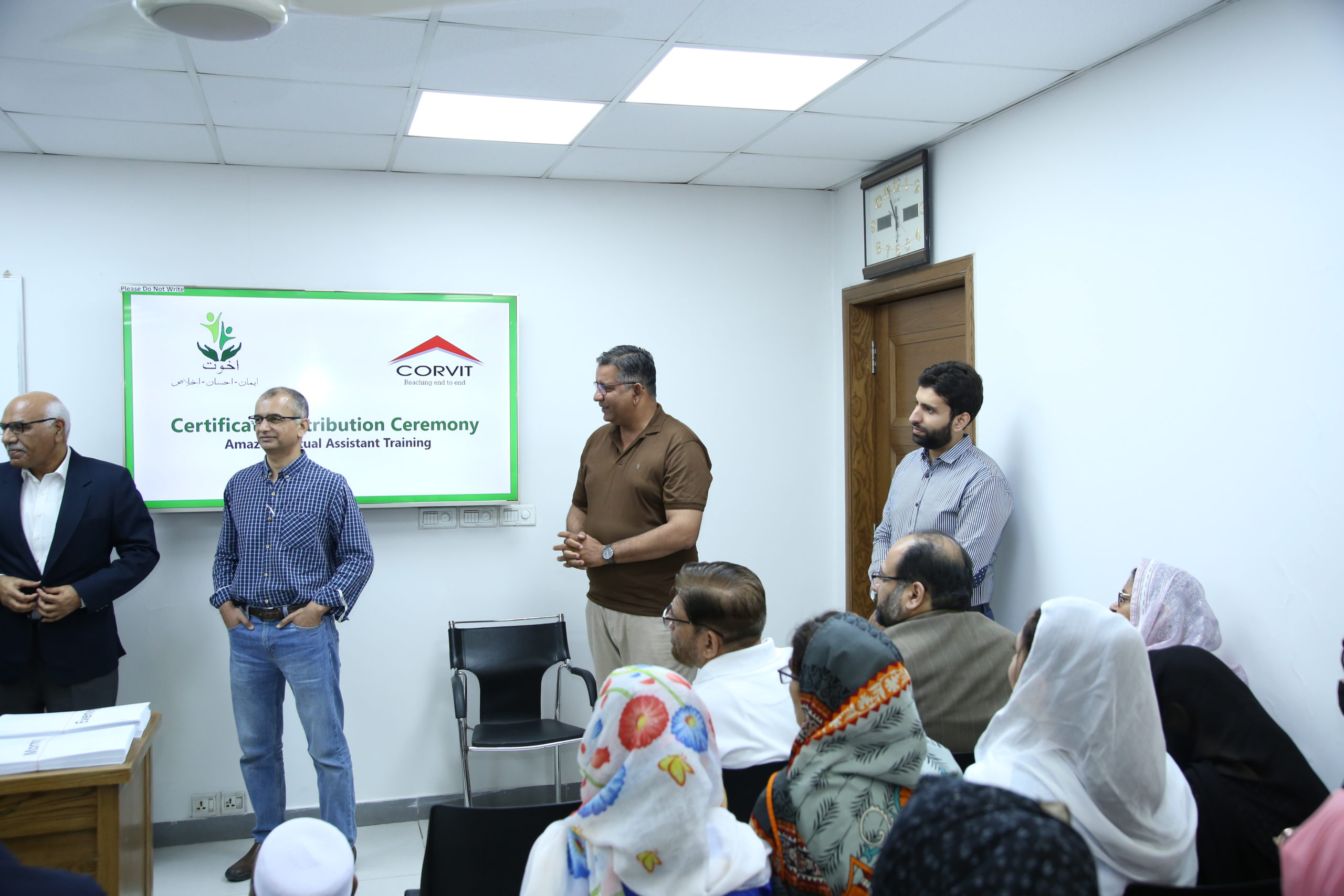 HAROON MALIK (CEO CORVIT) WITH DR. AMJAD SAQUIB (AKHUWAT) AT CORVIT ...