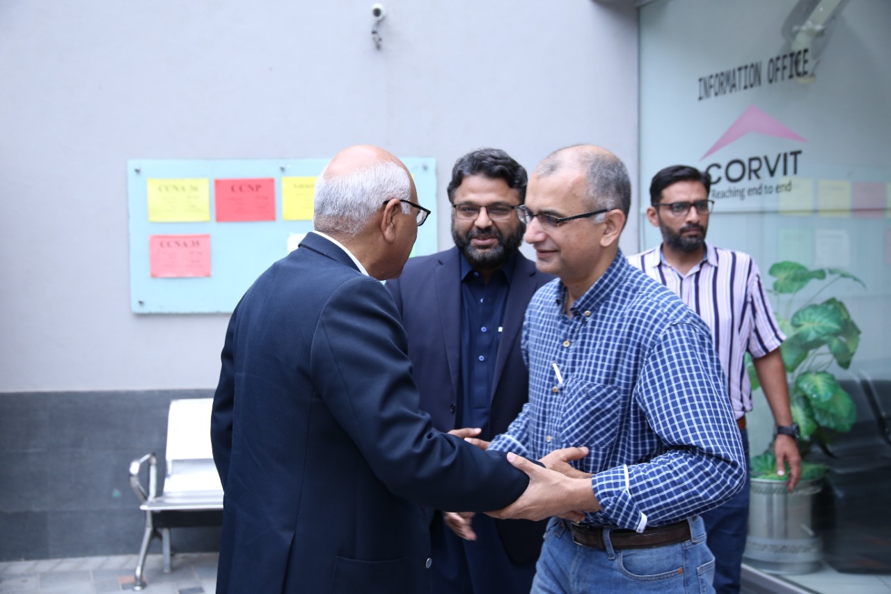HAROON MALIK (CEO CORVIT) WITH DR. AMJAD SAQUIB (AKHUWAT) AT CORVIT ...