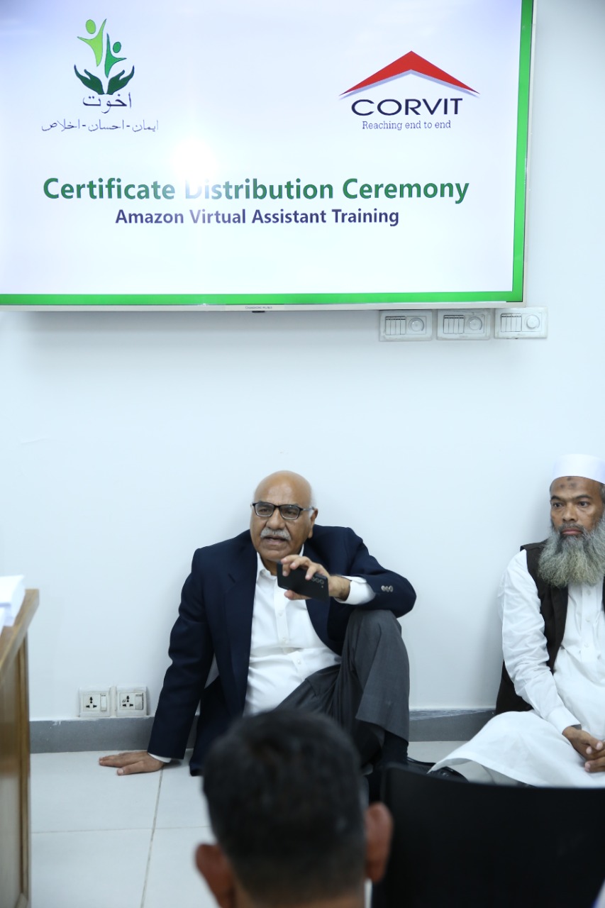 HAROON MALIK (CEO CORVIT) WITH DR. AMJAD SAQUIB (AKHUWAT) AT CORVIT ...