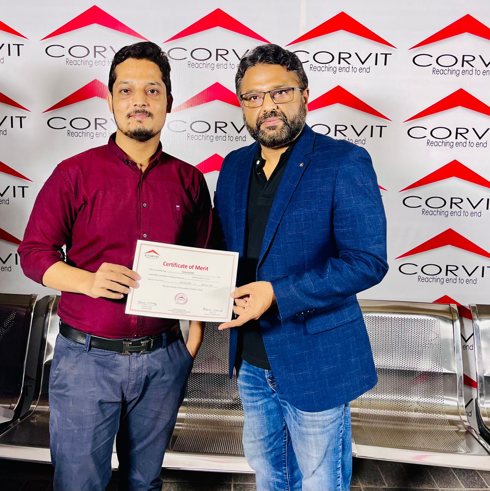 CCNA Aug 2023 Batch Certificate Distribution | Corvit