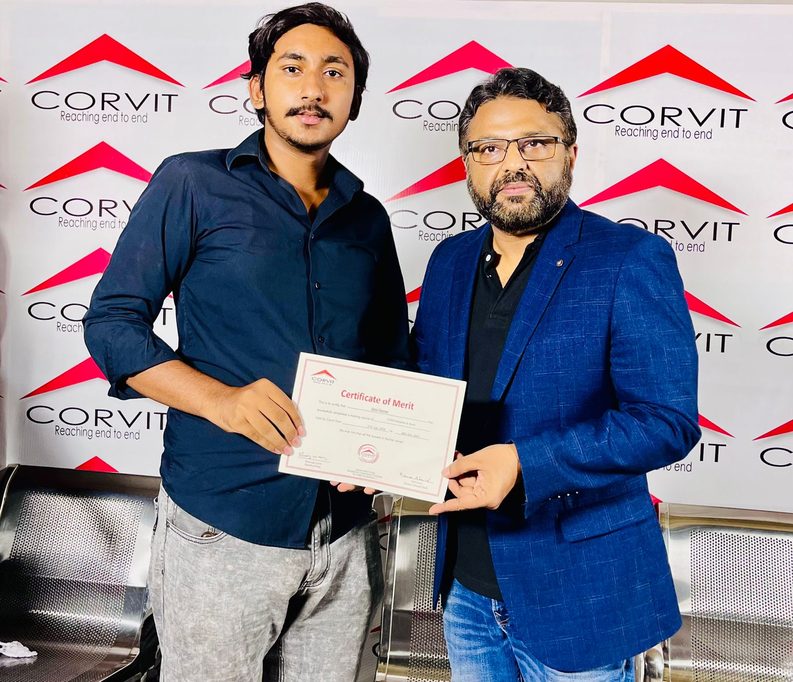 CCNA Aug 2023 Batch Certificate Distribution | Corvit