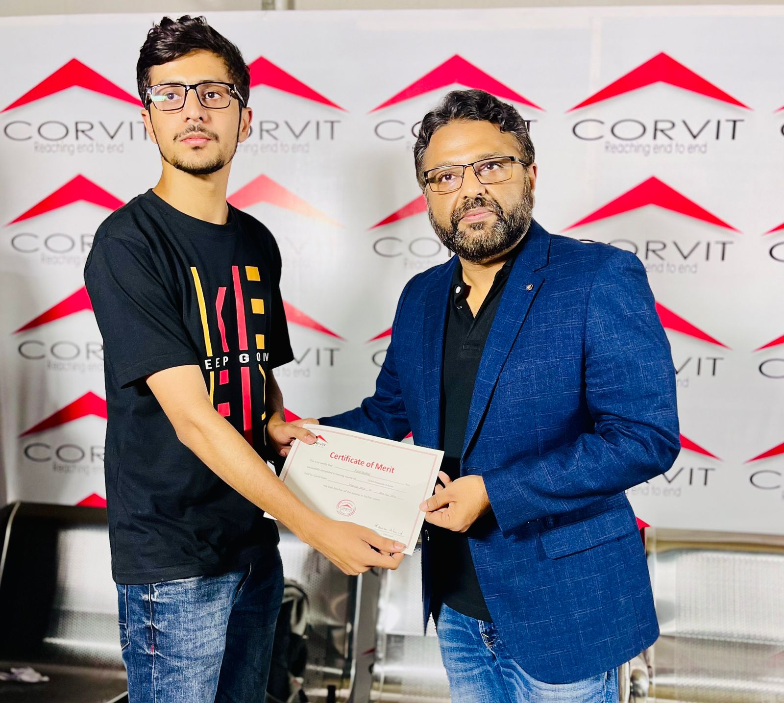 CCNA Aug 2023 Batch Certificate Distribution | Corvit