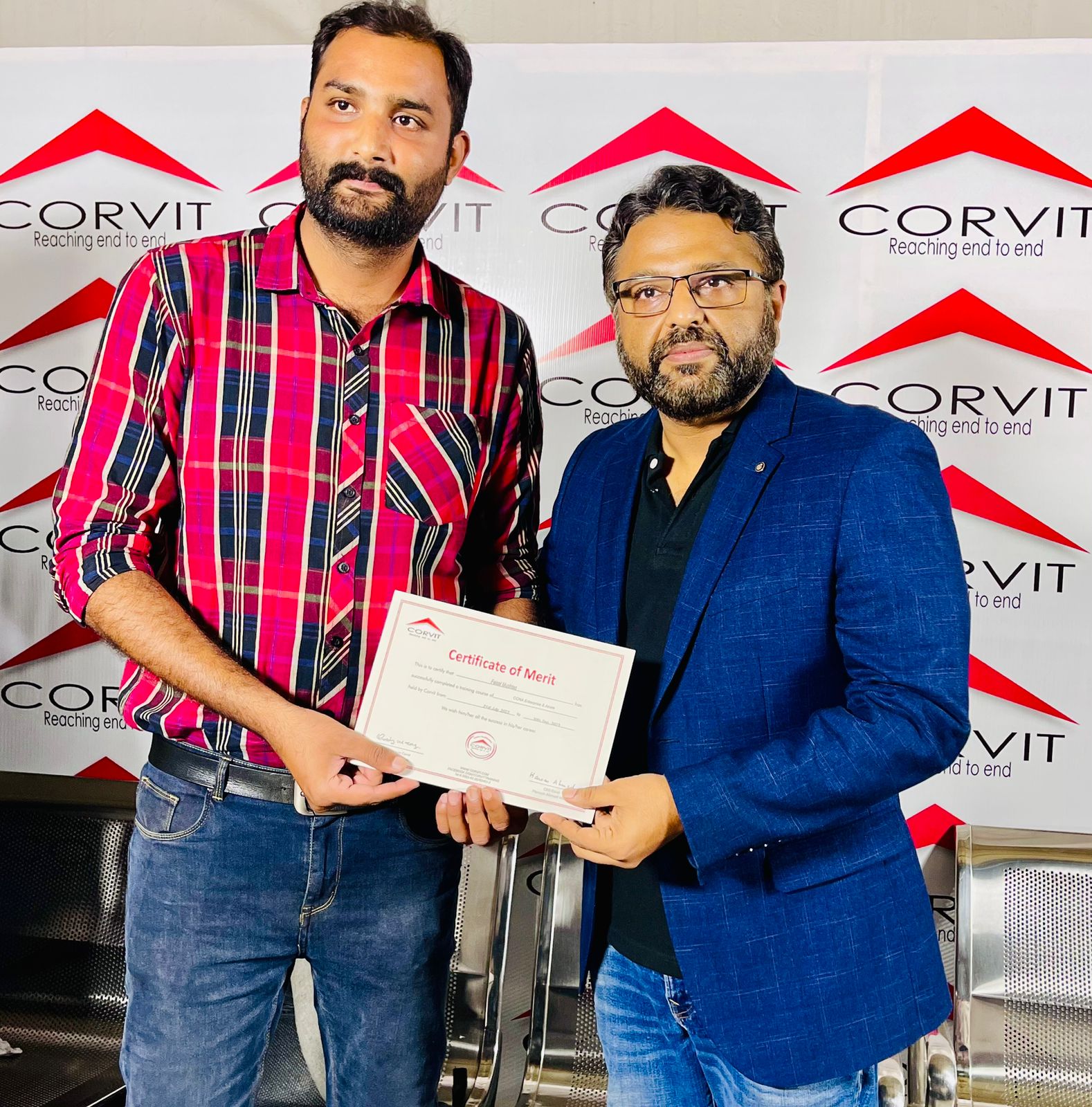 CCNA Aug 2023 Batch Certificate Distribution | Corvit