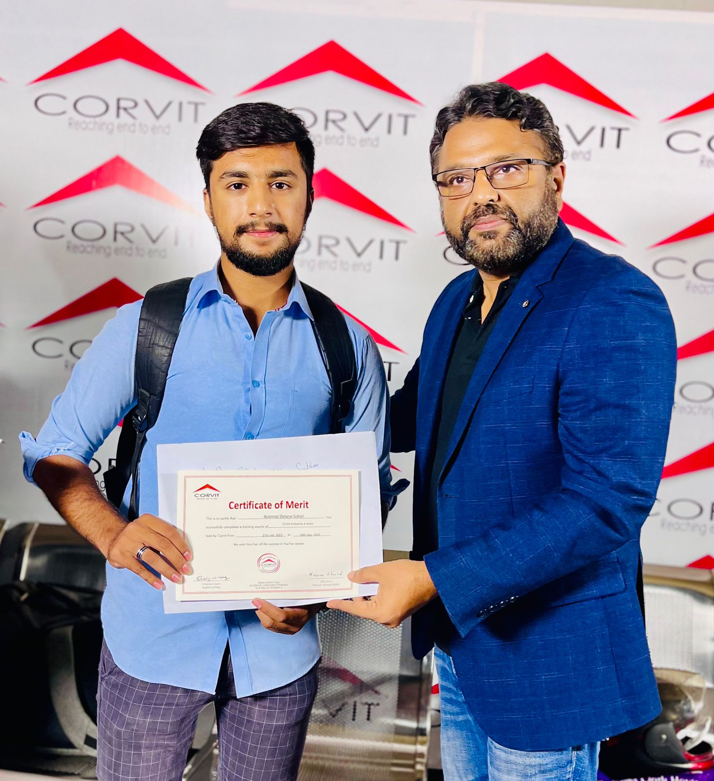 CCNA Aug 2023 Batch Certificate Distribution | Corvit