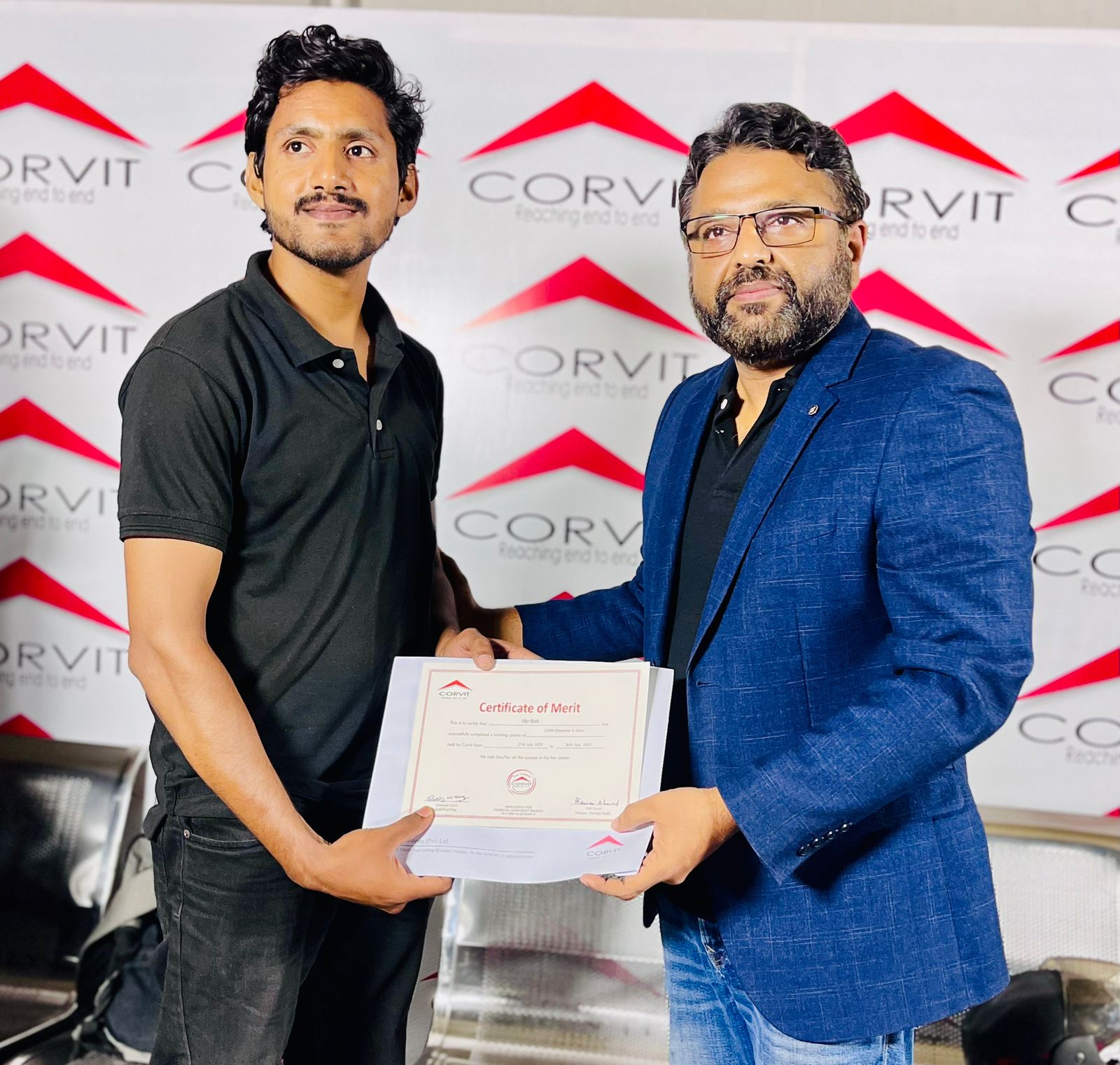 CCNA Aug 2023 Batch Certificate Distribution | Corvit