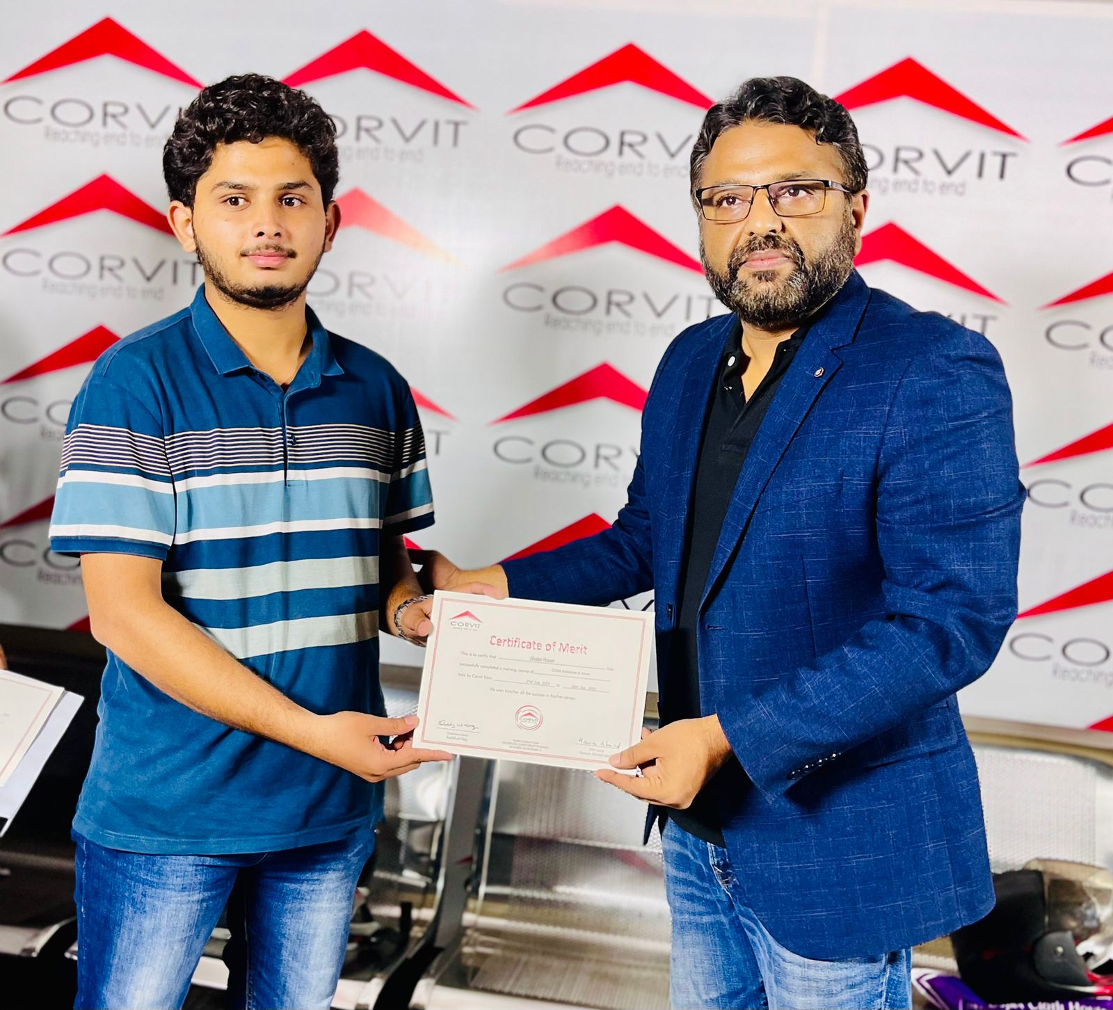 CCNA Aug 2023 Batch Certificate Distribution | Corvit